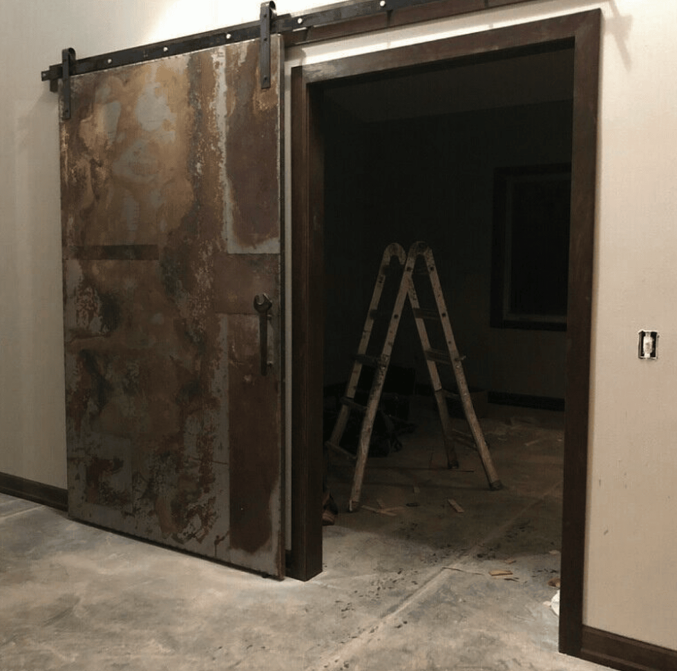 Rusted Metal Door Sliding | Artfully Rogue